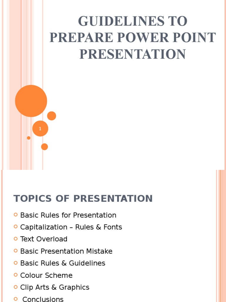 Basic Power Point Guidelines | PDF | Serif | Graphic Design