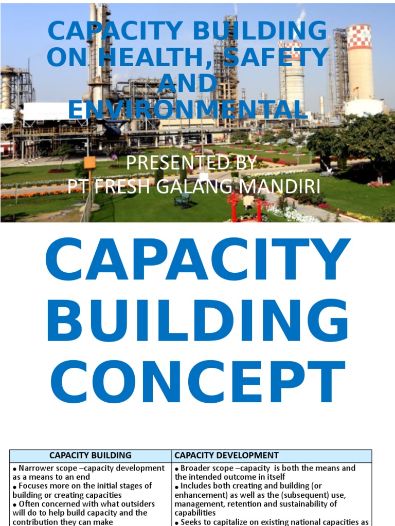 Capacity Building On Health, Safety and Environmental | PDF | Capacity ...