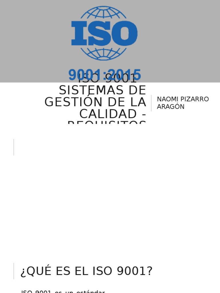 Iso 9001 Pdf Gestión De La Calidad Calidad Comercial