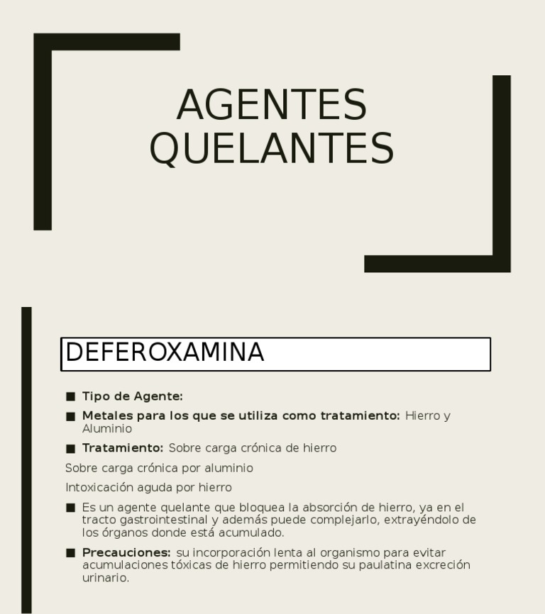 Agentes Quelantes | PDF