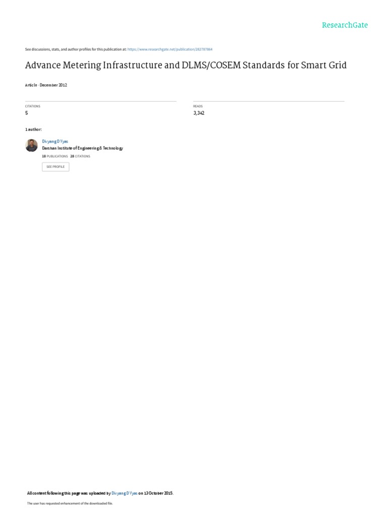 8 AMIandDLMS Finalversion IJERT | PDF | Smart Grid | Computer Network