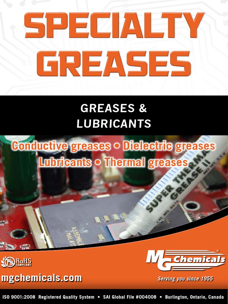 Specialty Greases | Download Free PDF | Lubricant | Silicone