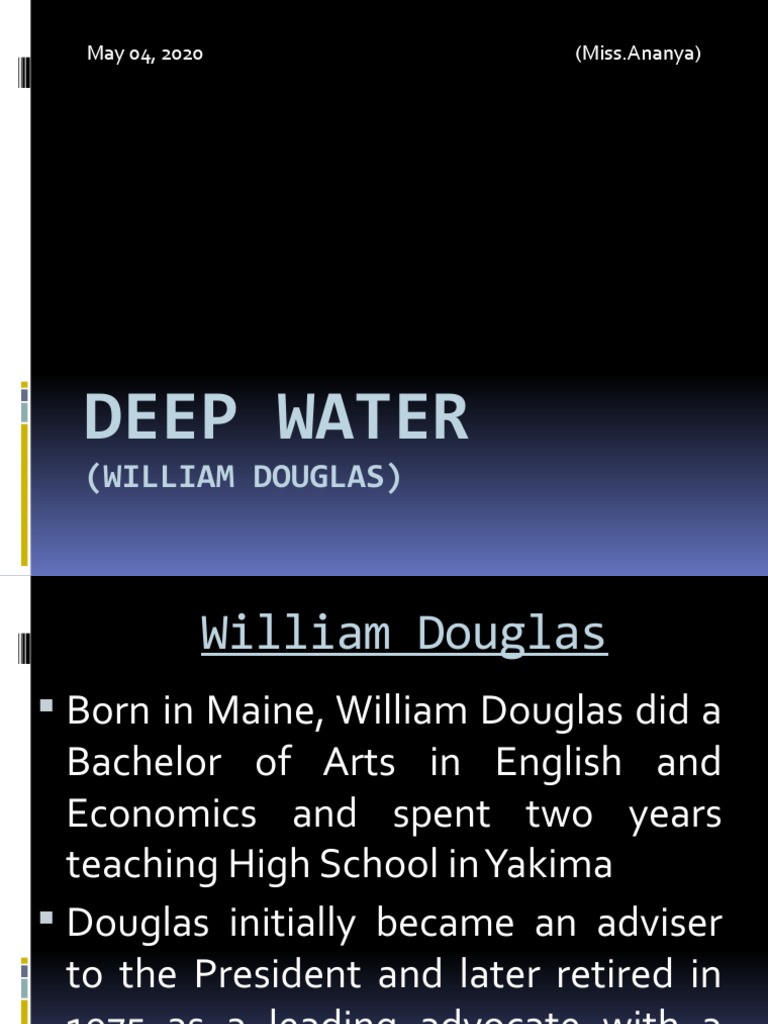 DEEP WATER Part 1 | PDF