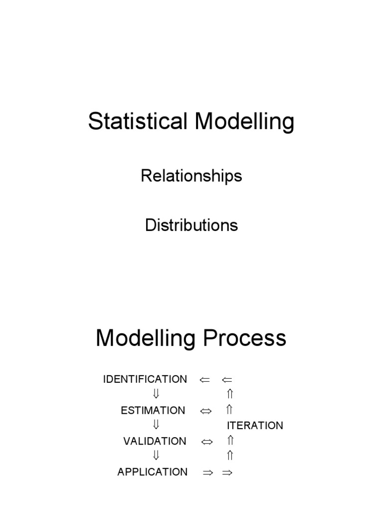 Statistical Modelling: Relationships Distributions | PDF | Probability ...