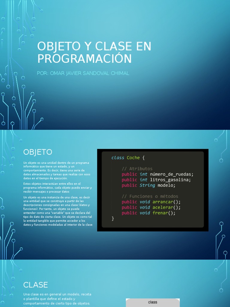 Objeto y Clase en Programación | PDF | Objeto (informática) | Clase ... Objeto y Clase en Programación | PDF | Objeto (informática) | Clase ...