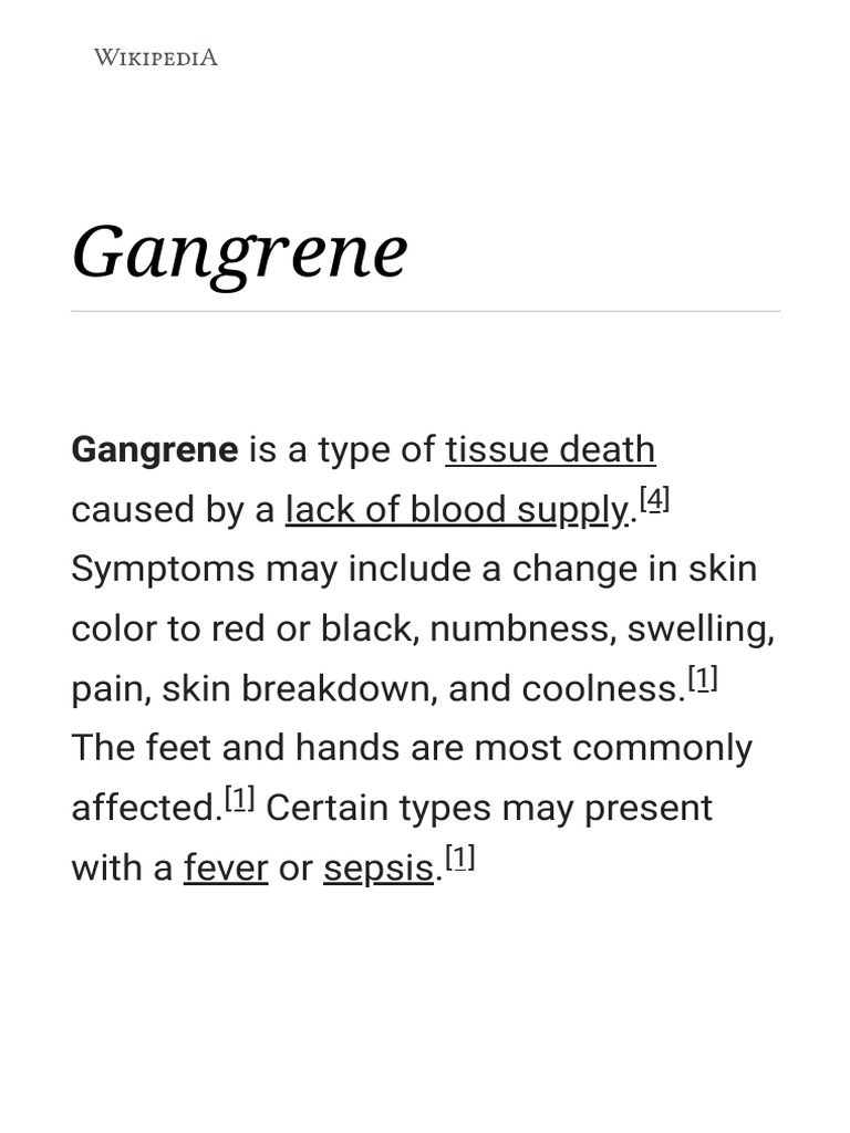 An In-Depth Look at Gangrene: Causes, Symptoms, Types, Risk Factors ...
