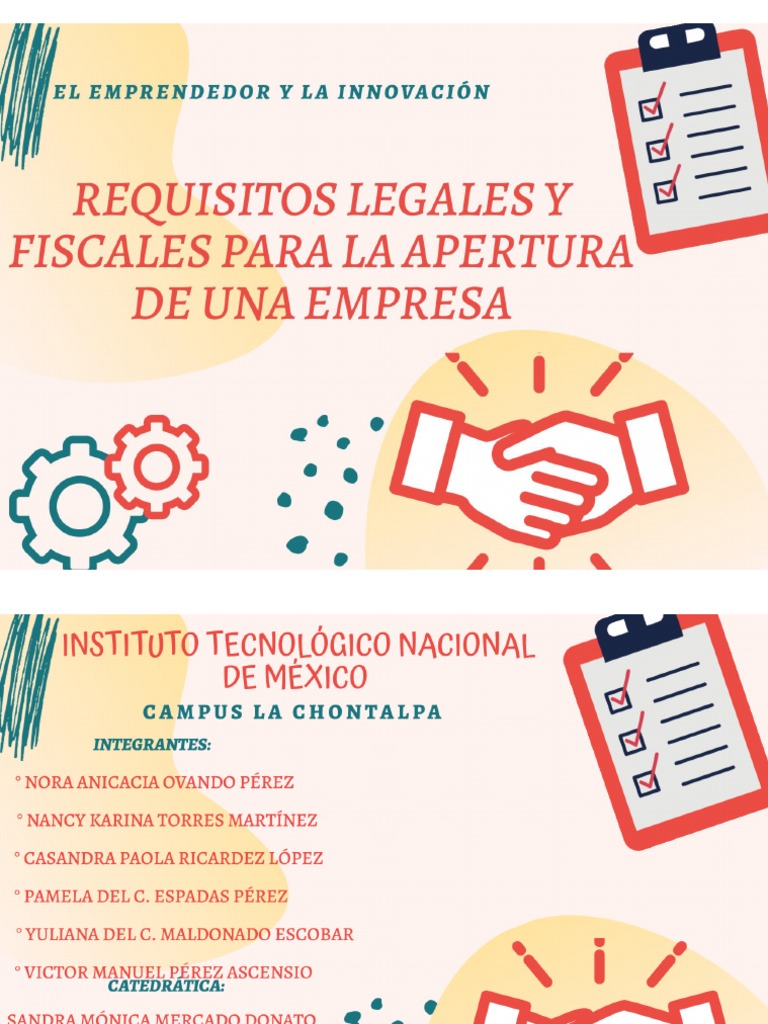 Requisitos Legales y Fiscales para La Apertura de Una Empresa PDF | PDF
