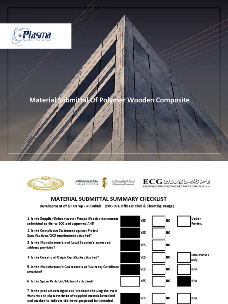 Material Submittal For WPC | PDF | Tile | Concrete