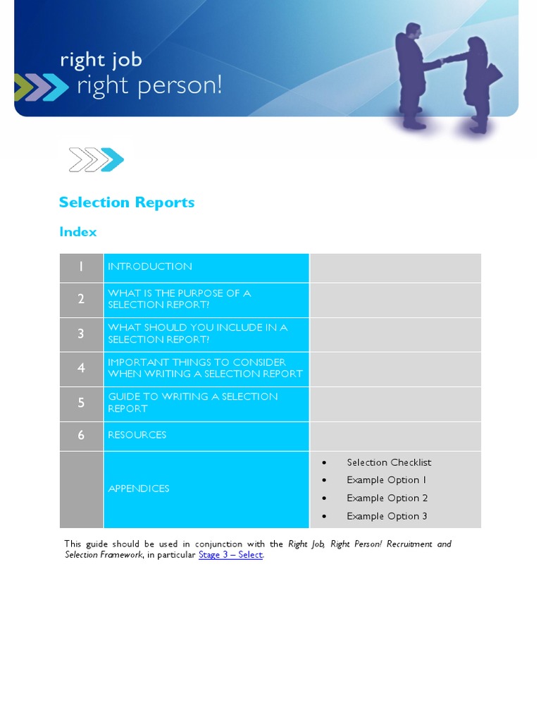 AUS Selection Reports | PDF | Recruitment | Human Resources