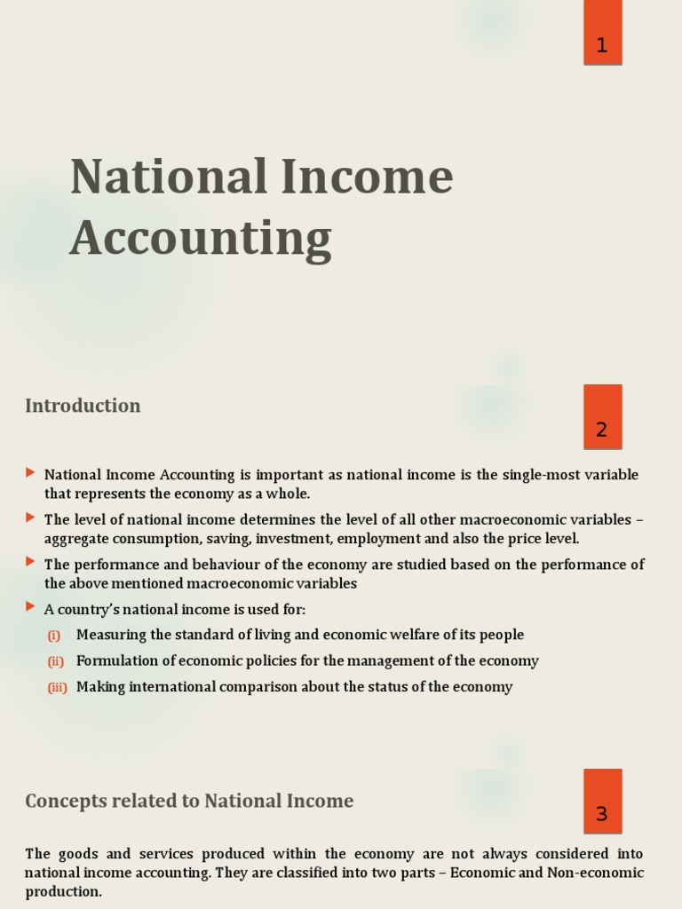 National Income Accounting | PDF | Measures Of National Income And ...