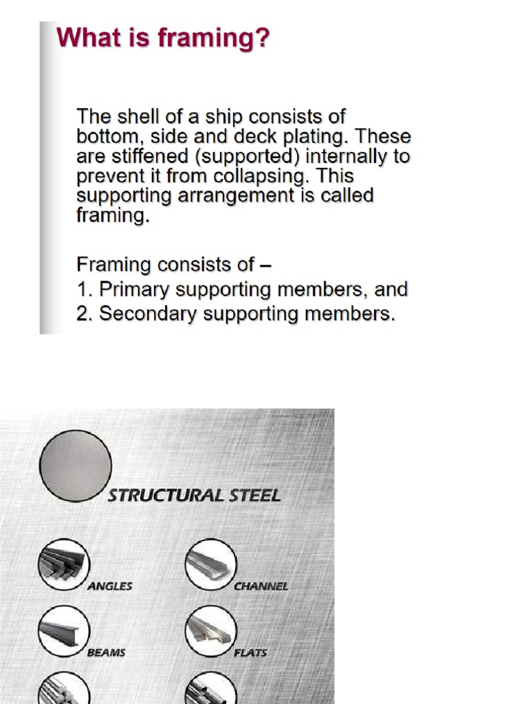 Longitudinal and Transverse Framing PDF | PDF | Hull (Watercraft) | Ships