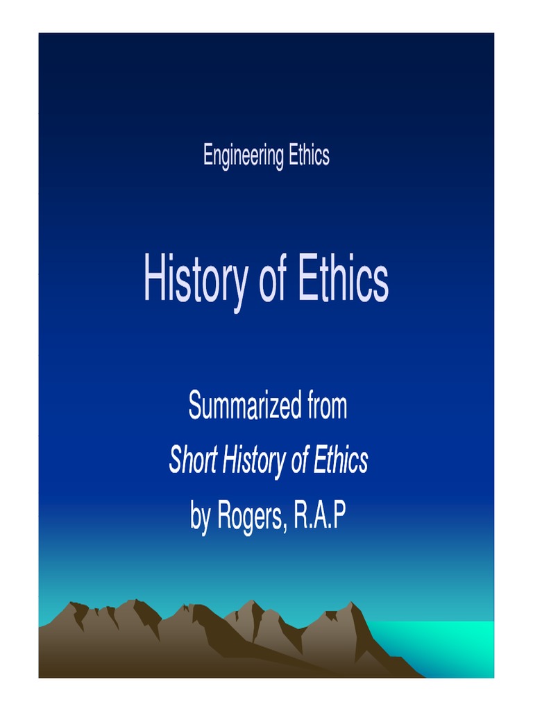 History of Ethics History of Ethics History of Ethics History of Ethics ...