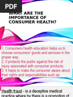 3 Components of Consumer Health | PDF | Health Care | Hospital