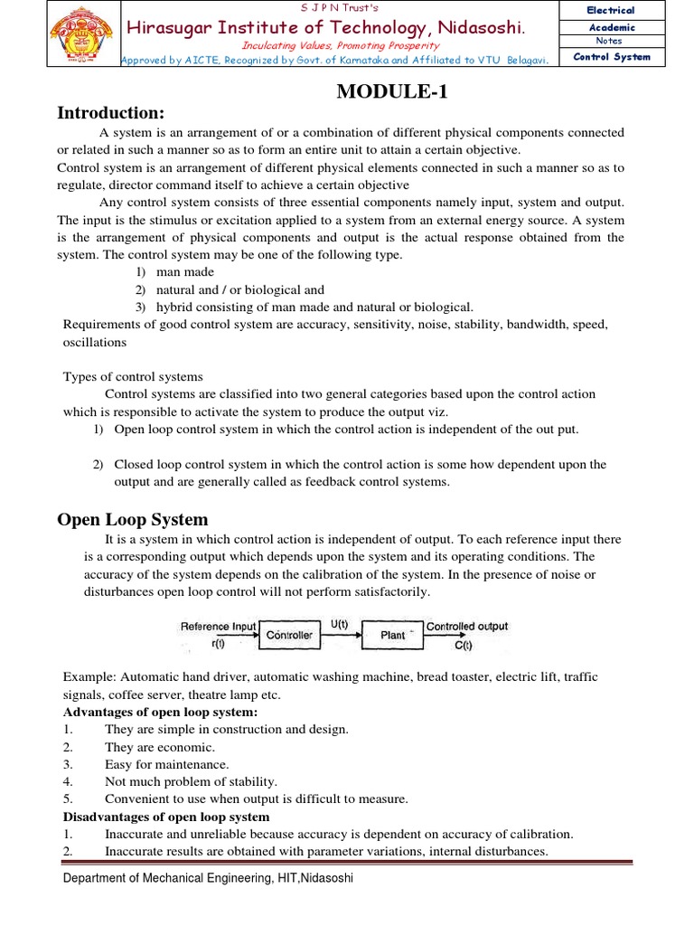 Control System Fundamentals | PDF | Control Theory | Control System