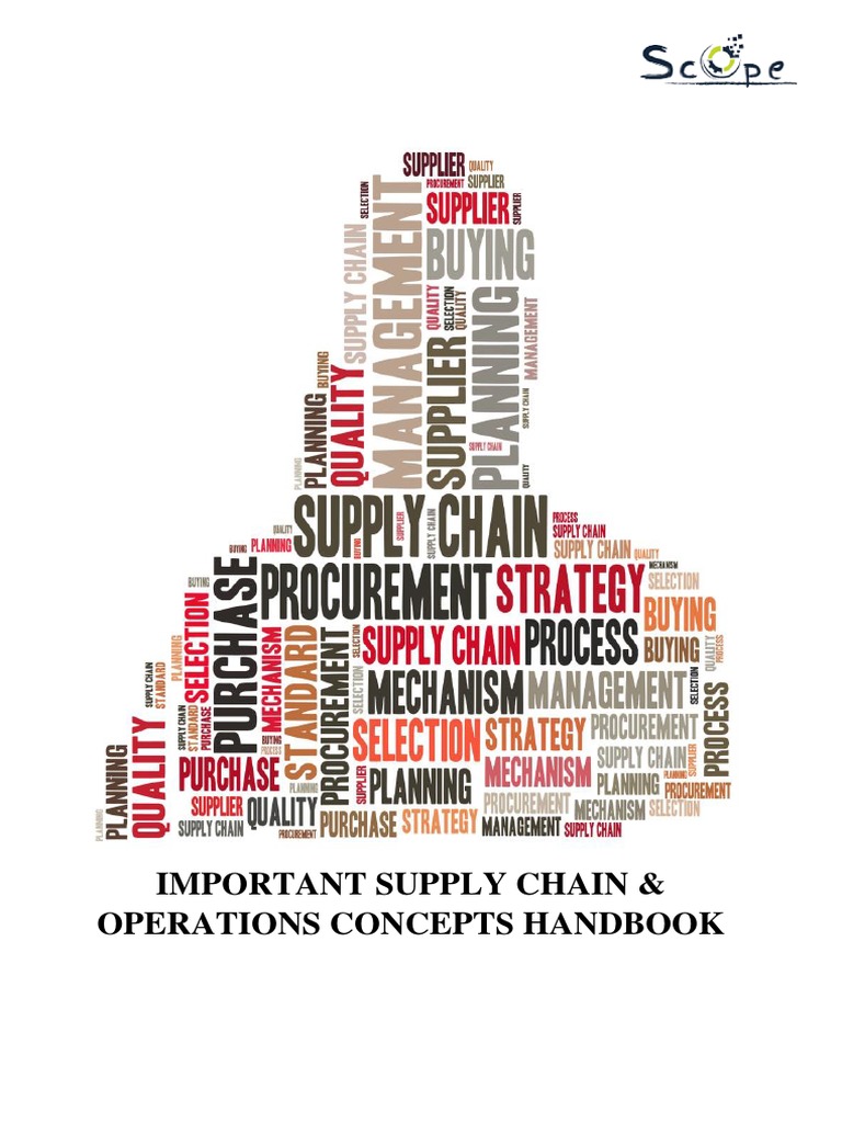 Important Supply Chain & Operations Concepts Handbook | PDF | Six Sigma ...