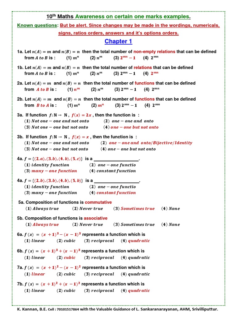 1 Mark Tricky Question | PDF | Sphere | Geometric Objects