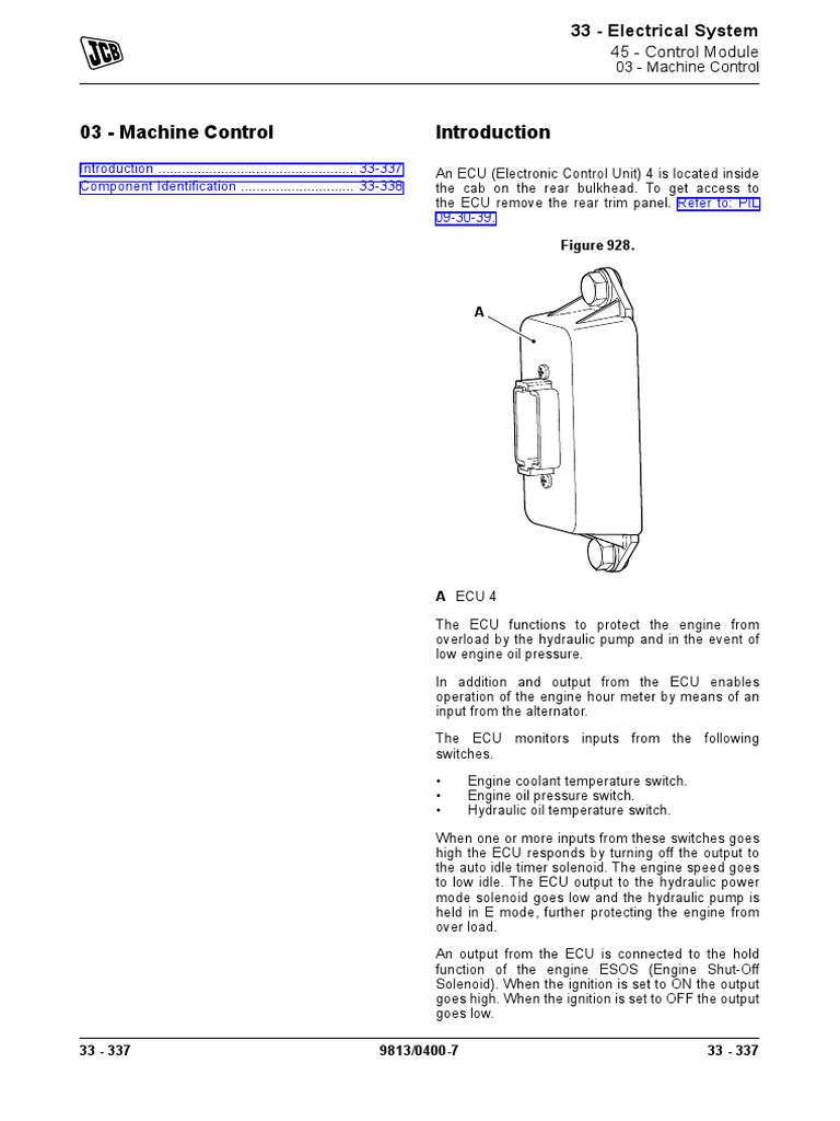 JCB Ecu | PDF | Switch | Engines