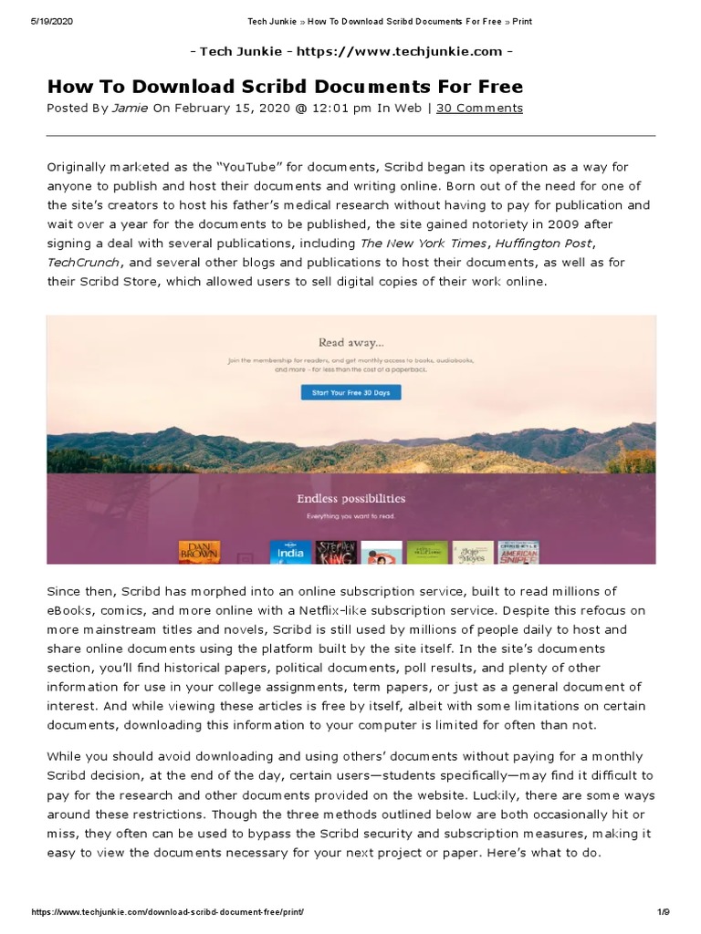 How To Download Scribd Documents For Free | PDF | Scribd | Human ...