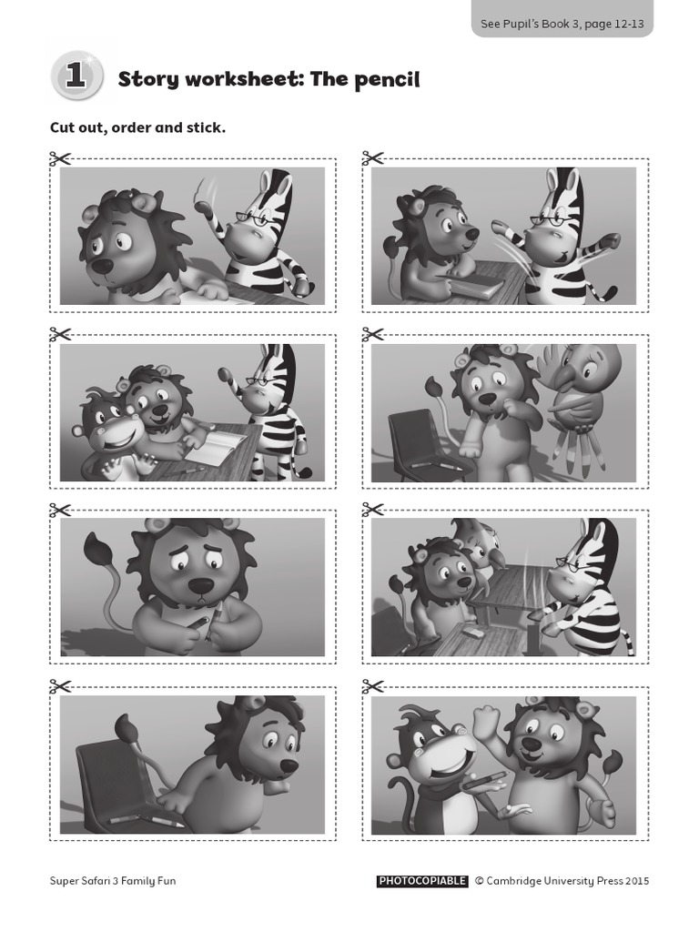 Super Safari 3 Family Fun - Story Worksheet - U1 PDF | PDF