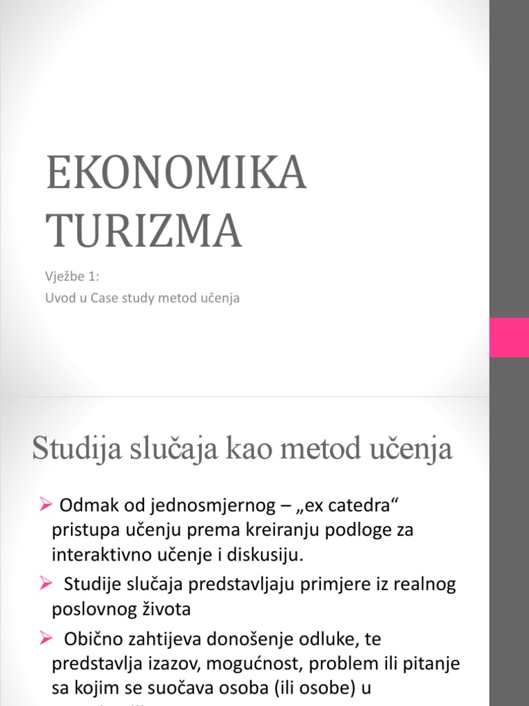 Ekonomika Turizma - CS - VJ1 | PDF