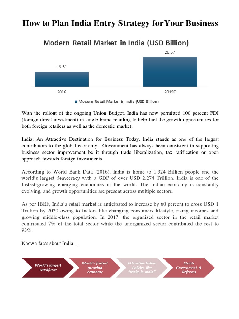 How To Plan India Entry Strategy PDF | PDF | Economy Of India | Foreign ...