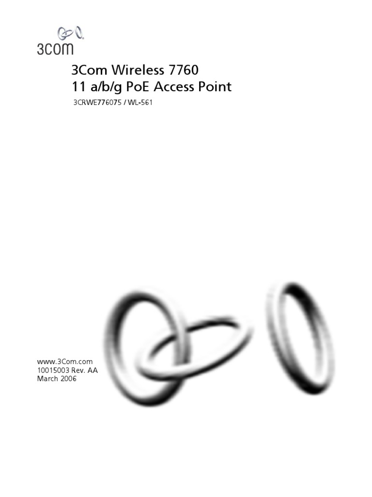 3com AP7760 User-Guide | PDF | Wireless Lan | Wireless Access Point