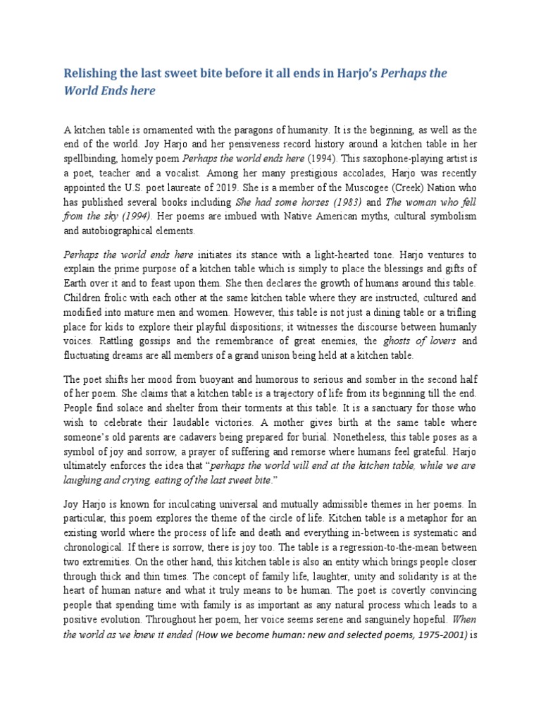 Joy Harjo (Review) | PDF | Poetry