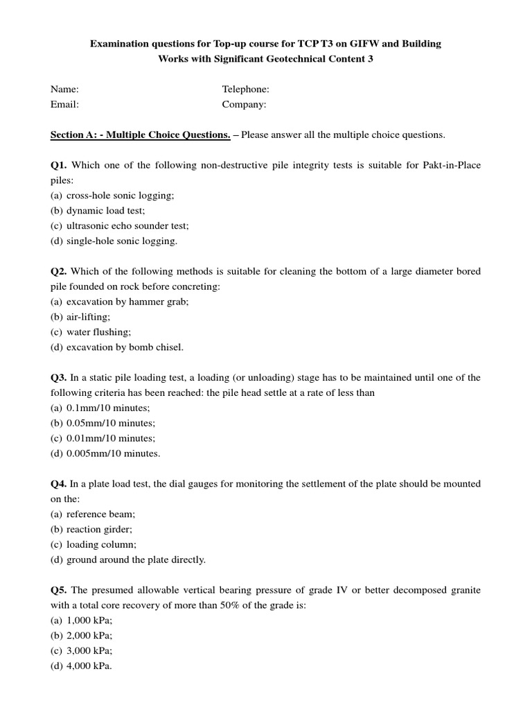 Exam Sample PDF | Download Free PDF | Earth Sciences | Natural Materials