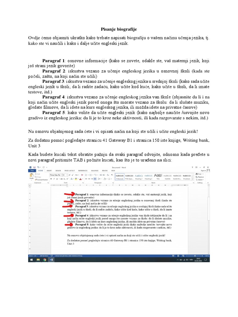 Pisanje Biografije | PDF