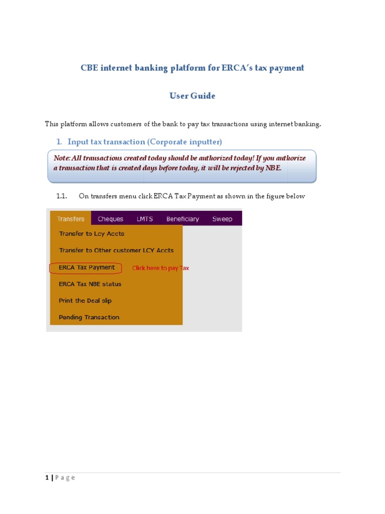 ERCA | PDF | Financial Transaction | Online Banking