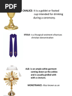 Church Liturgical Objects and Terms 011717 | PDF | Eucharist | Altar