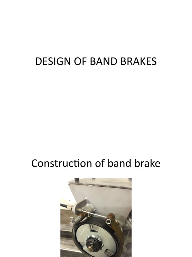 Band Brake Design and Performance | PDF | Technology & Engineering