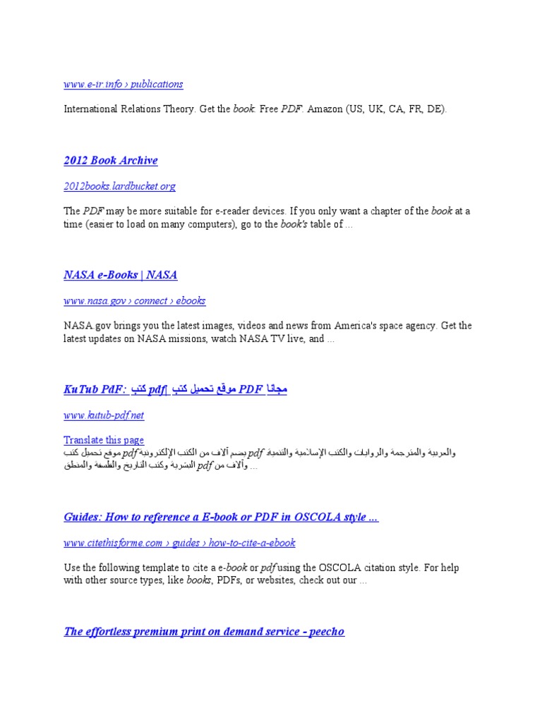 2012 Book Archive: Www.e-Ir - Info Publications | PDF