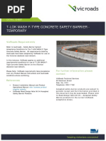 Detail Sheet F Shape Concrete Barrier Permanent Dec 2020 | PDF | Road ...