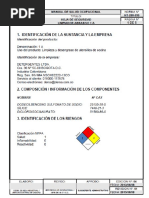 Hoja de Seguridad Limpia Pisos | PDF | Agua | Solubilidad