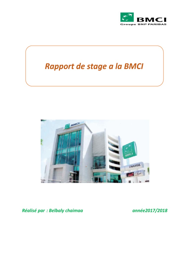 Rapport de Stage | PDF | BNP Paribas | Chèque