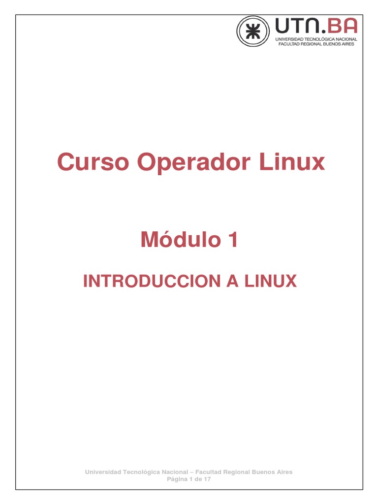 Modulo 1 - Introducción A Linux | PDF | Distribución de Linux | Kernel (sistema operativo)