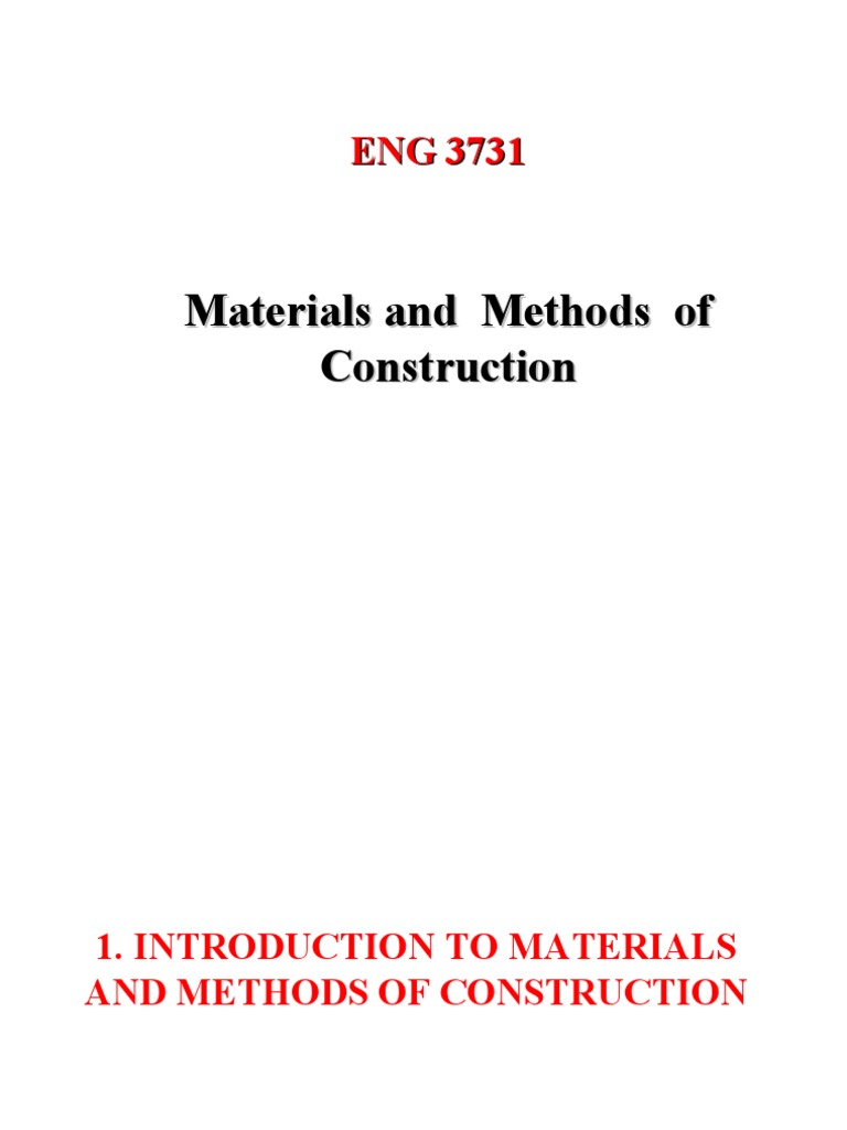 Materials and Methods of Construction | PDF | Architect | Paint