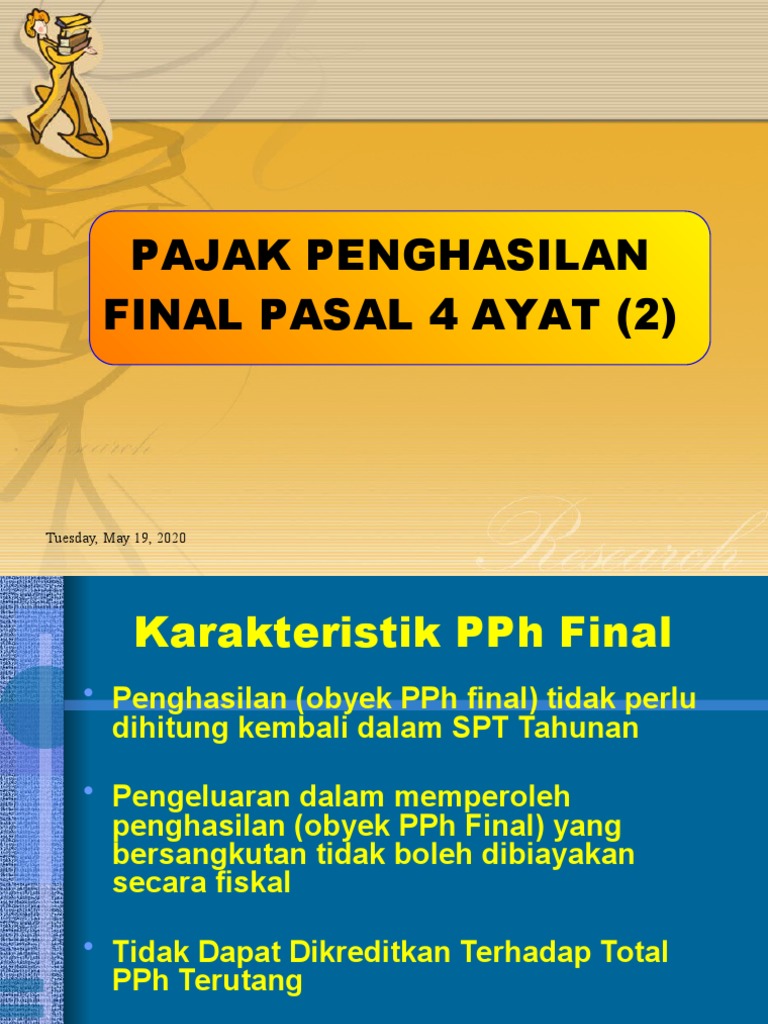 Karakteristik dan Tarif PPh Final 4(2) | PDF