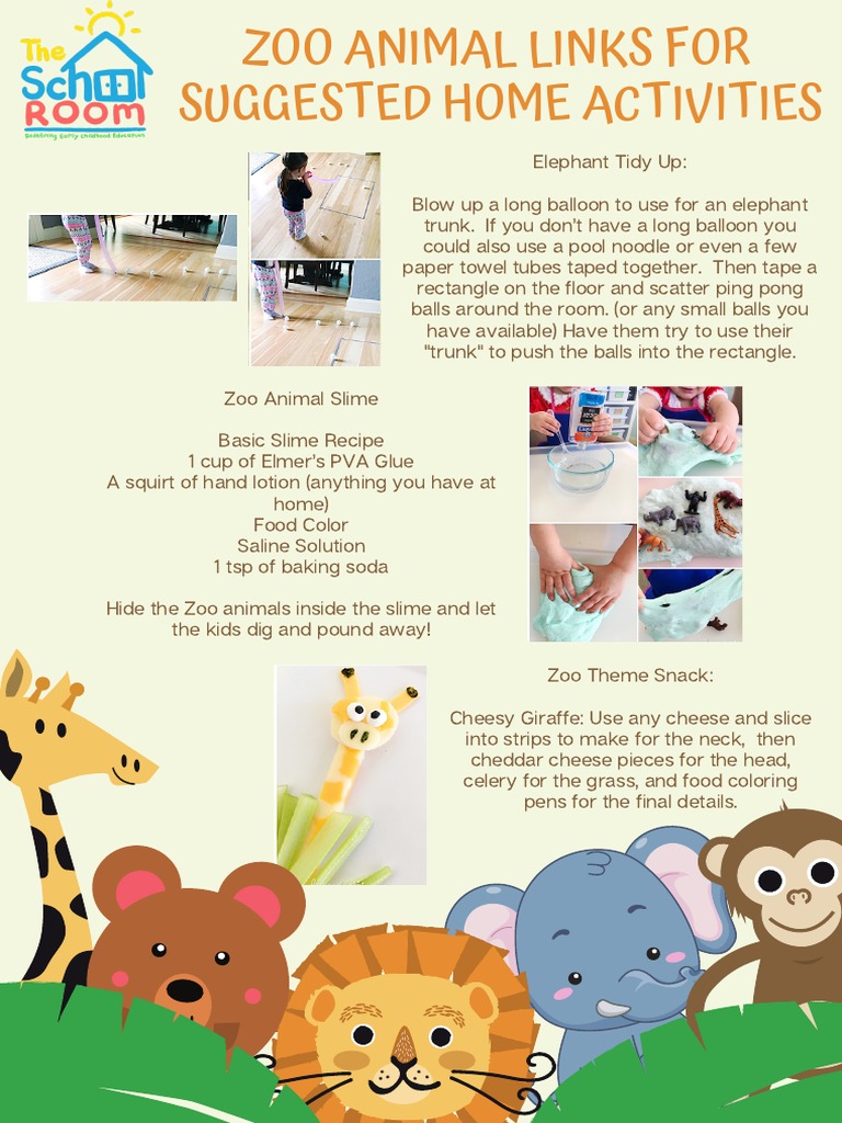 Fun Zoo-Themed Snacks and Activities | PDF | Home & Garden