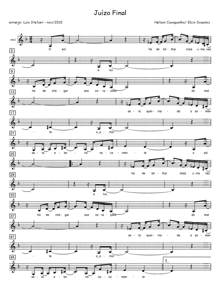 Juizo Final Voz | PDF