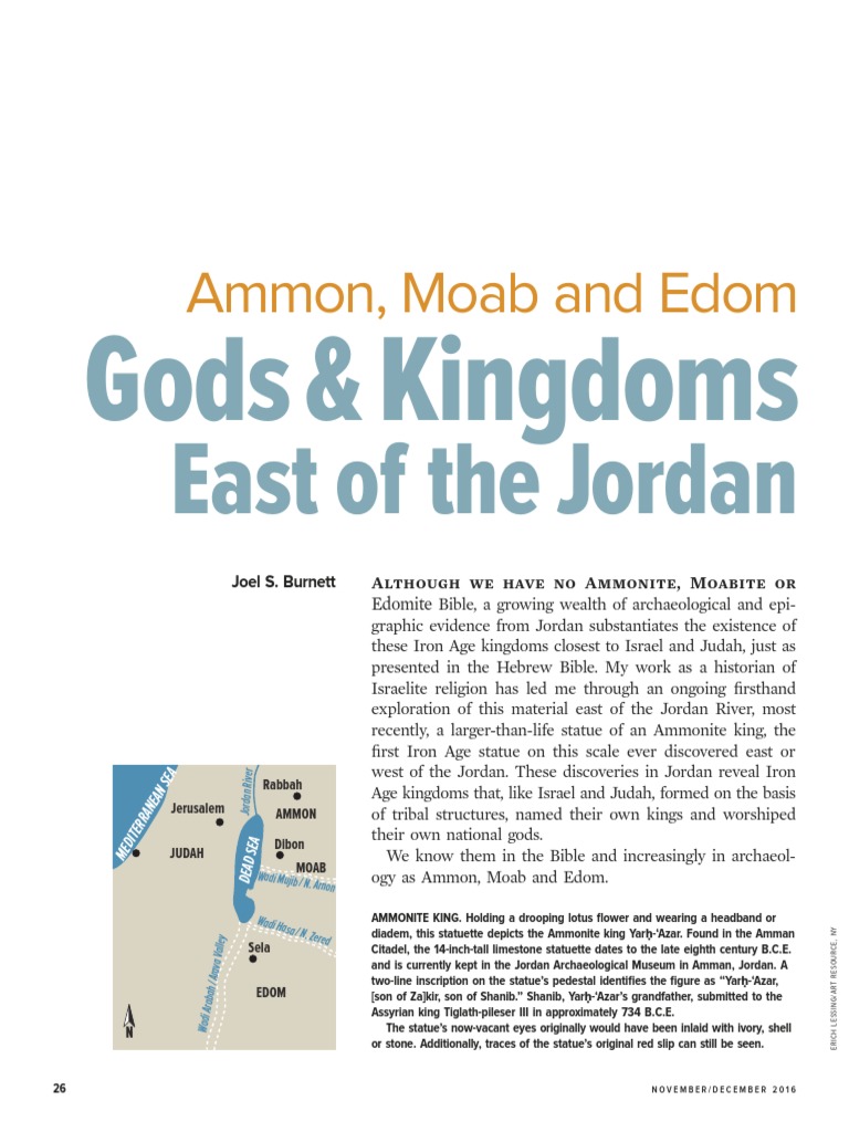 Ammon, Moab and Edom: Gods & Kingdoms | Hebrew Bible People | Ancient ...