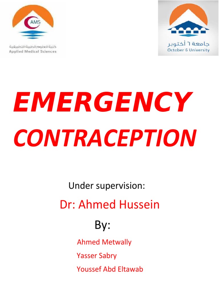 Emergency Contraception Explained | PDF | Birth Control | Sexually ...