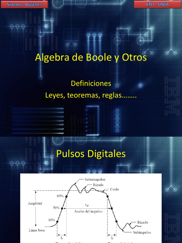 Algebra de Boole - EPIT - V2020a | PDF | Álgebra de Boole | Enseñanza ...