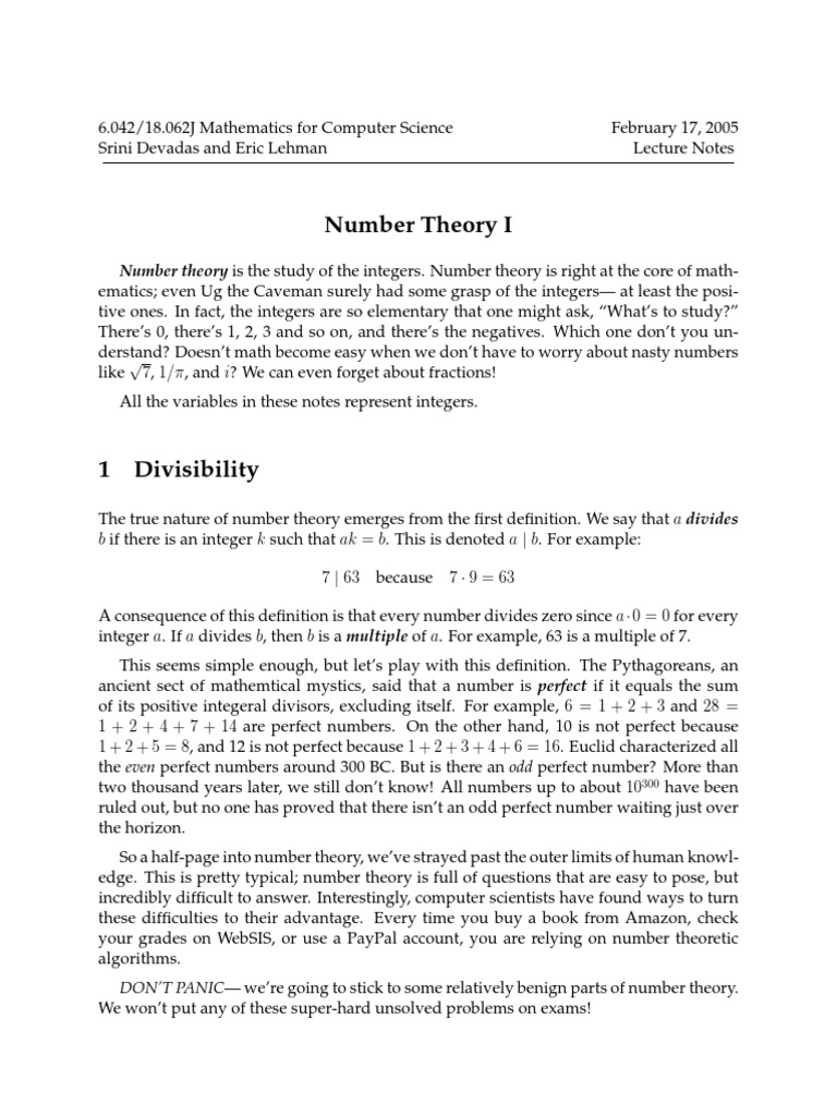 Solving the Jug Riddle: An Example of Using Modular Arithmetic in Die ...