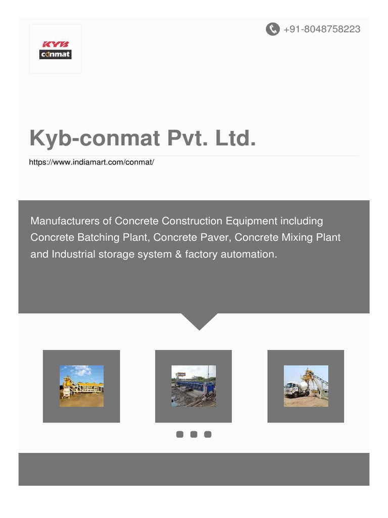 Kyb-conmat Pvt. Ltd | Concrete | Economic Sectors