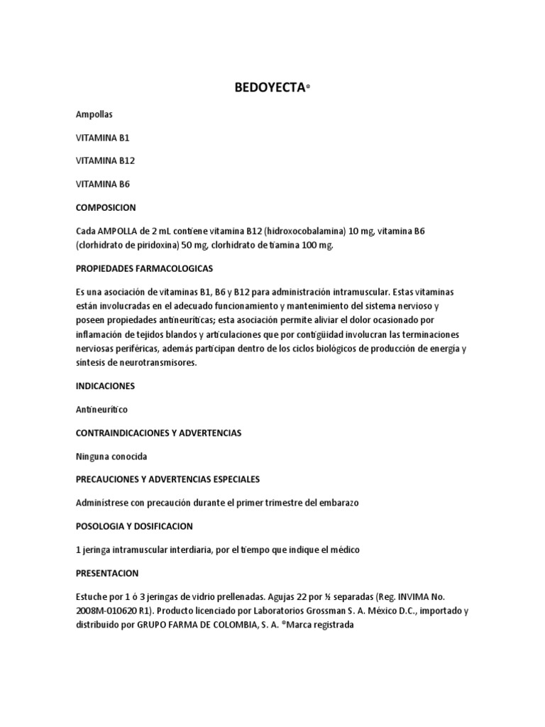 BEDOYECTA | PDF | Benzodiazepinas | Drogas