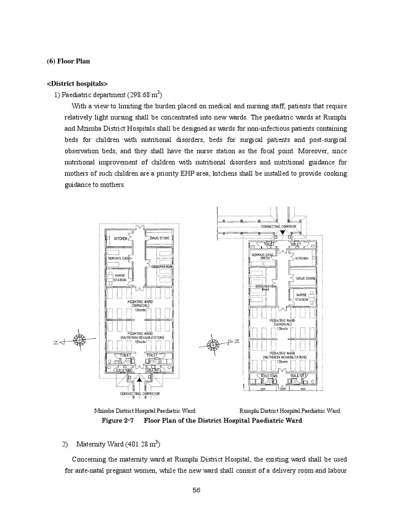 Floor Plan: Figure 2-7 Floor Plan of The District Hospital Paediatric ...