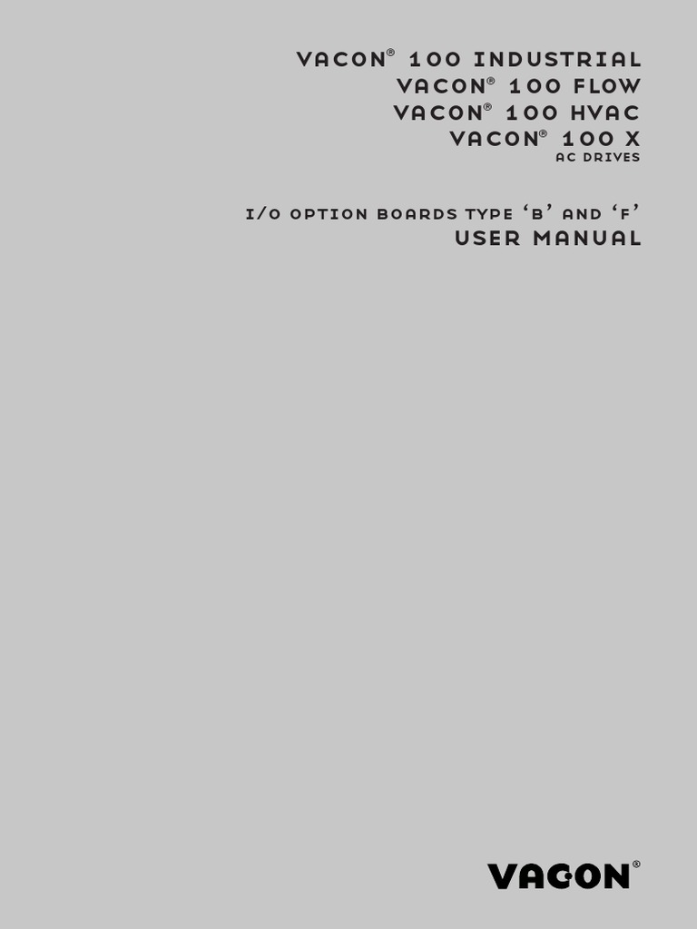 Vacon 100 IO Boards User Manual DPD00211C UK | PDF | Parameter (Computer Programming) | Input/Output