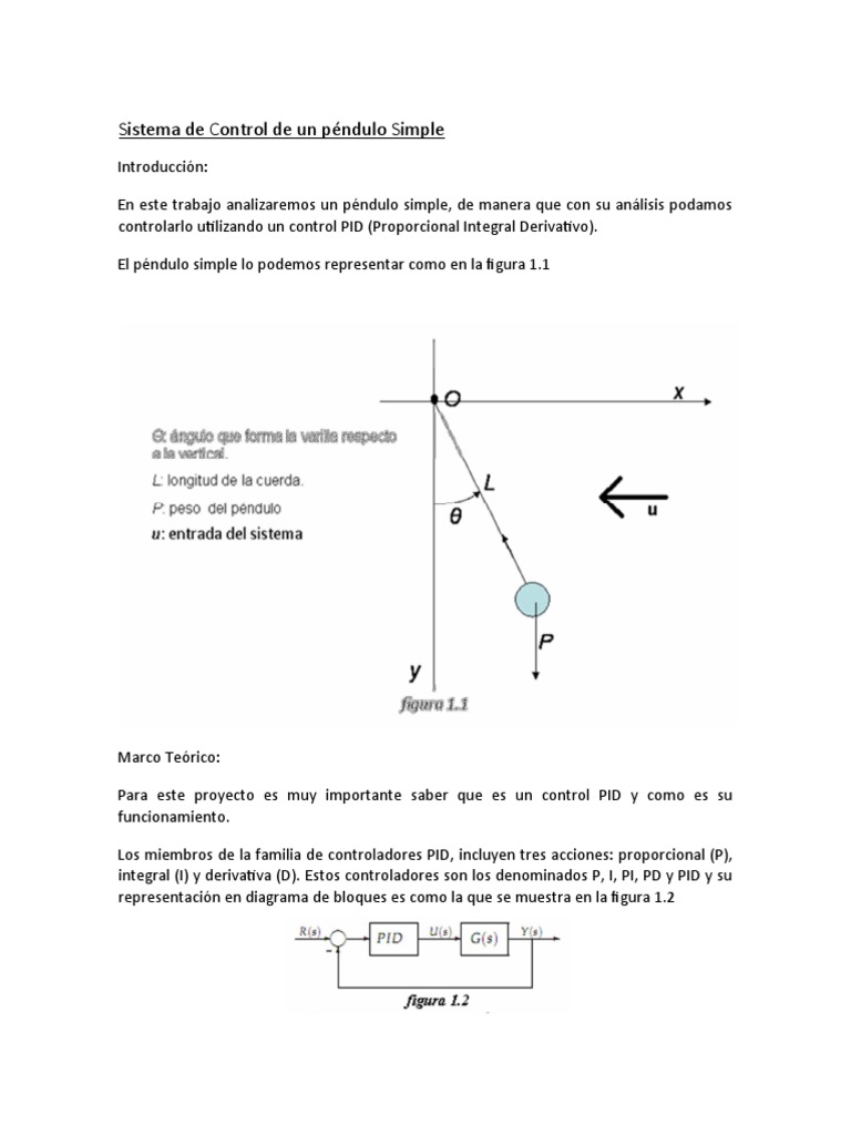 Pendulo Simple Modelo | PDF | Ecuaciones | Conceptos matemáticos